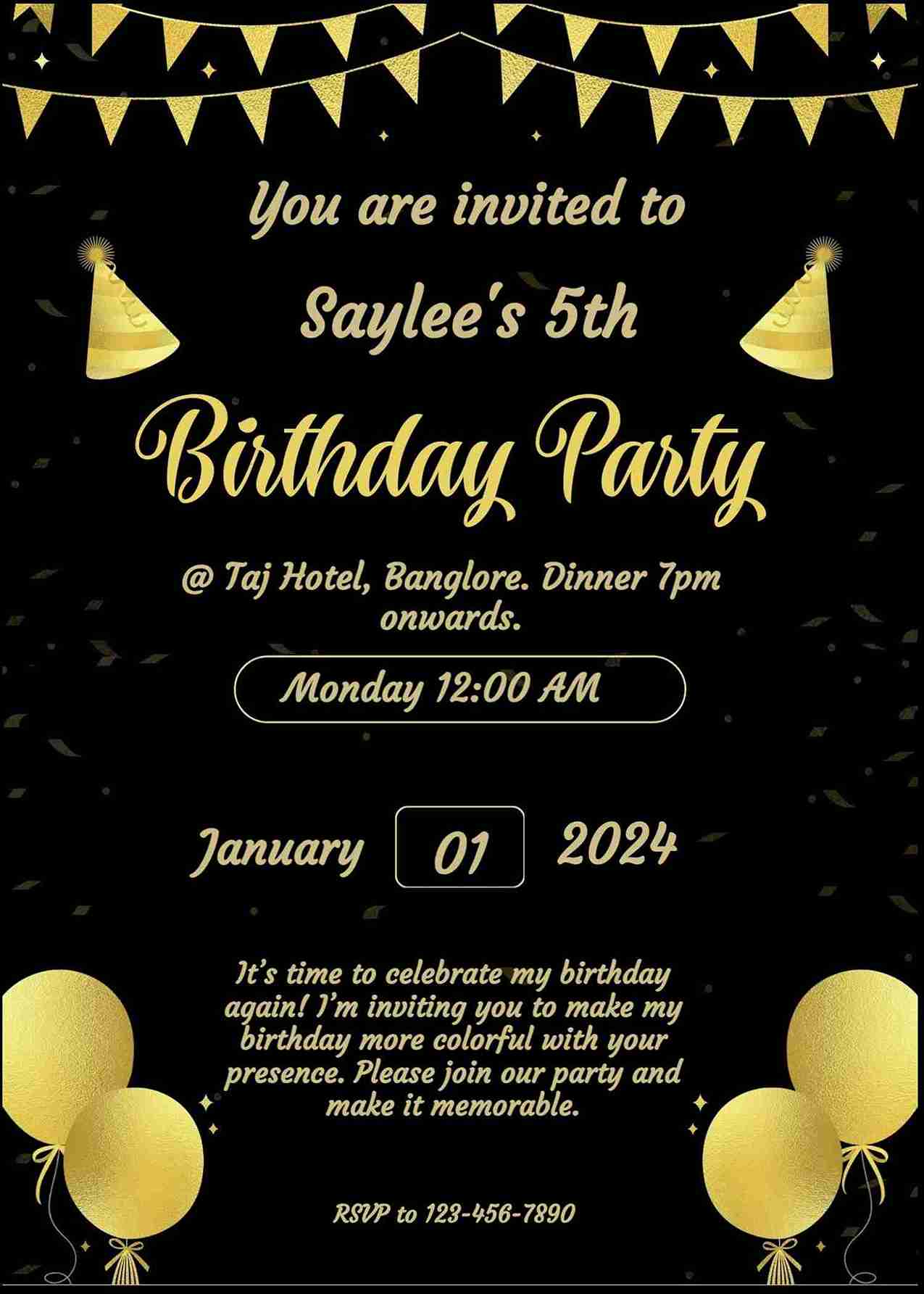 Make personalized birthday invitations online - easyinvite