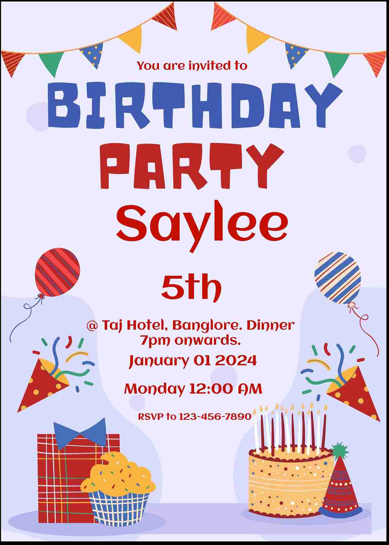 Make your own birthday invitation card - easyinvite