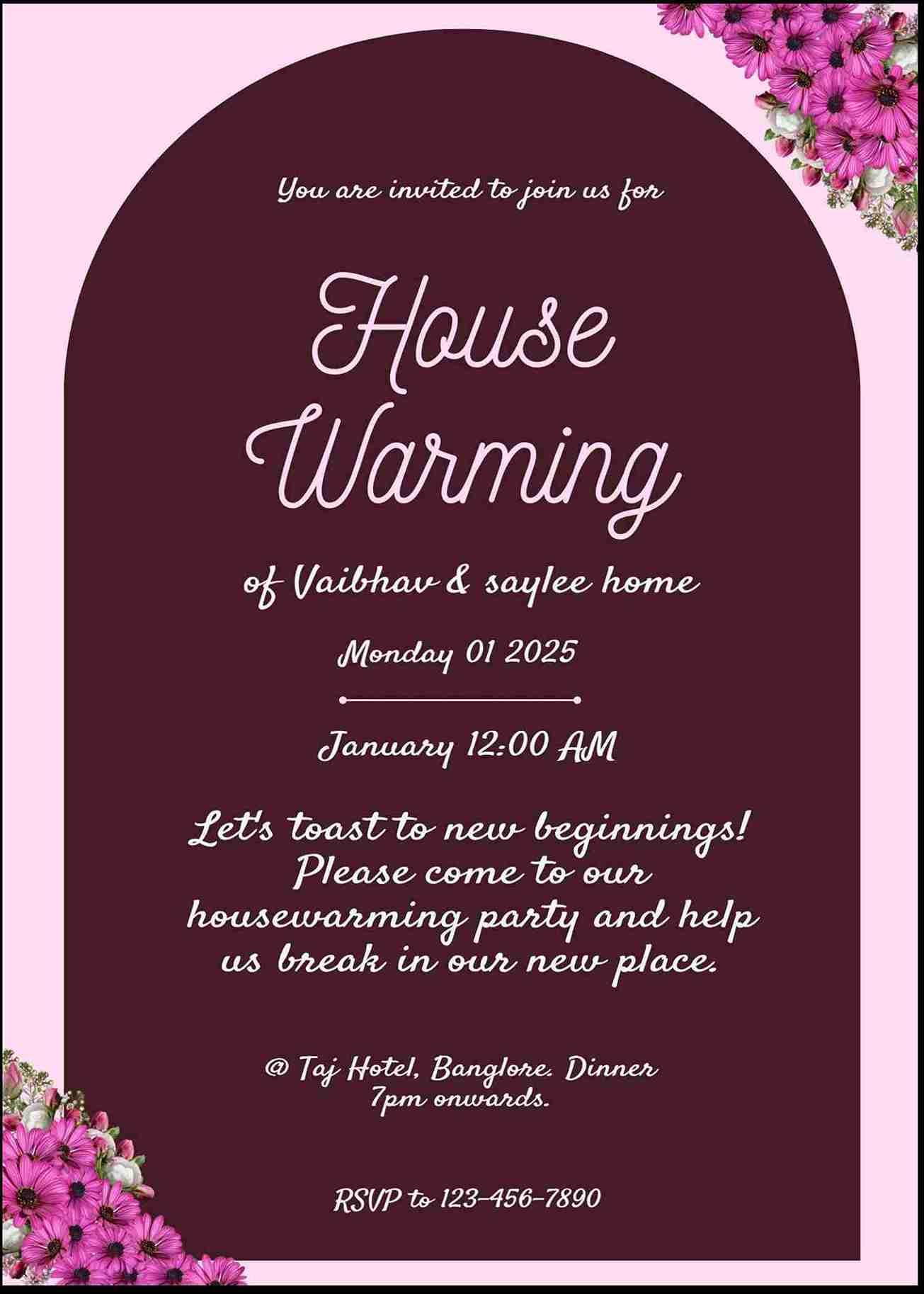 Create custom housewarming invitations for free - easyinvite