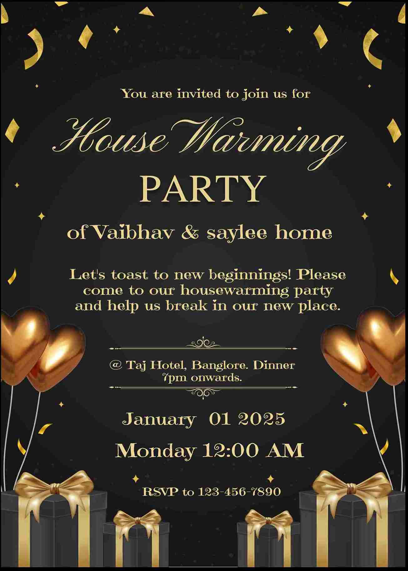 Customize housewarming invitations for free - easyinvite