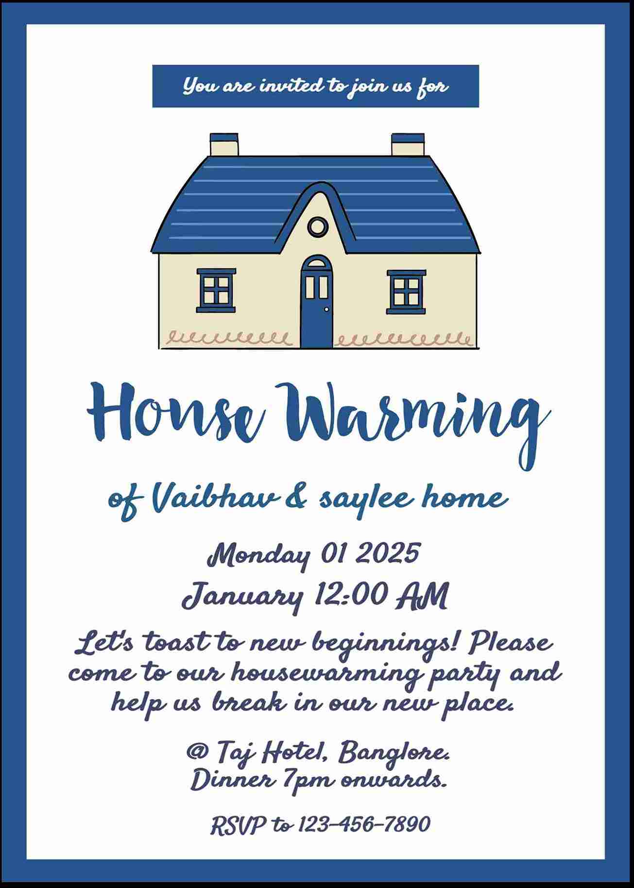 Free housewarming invitation card creator - easyinvite